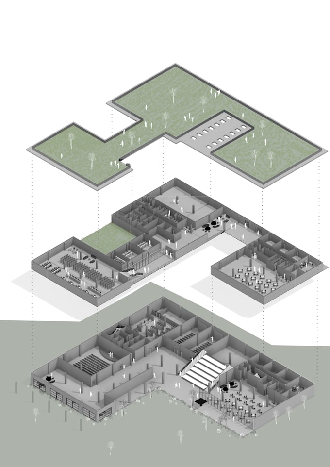 Create exploded axonometric drawings by Kadirkof6161 | Fiverr