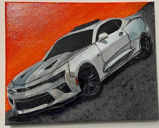 Paint a custom vehicle portrait by Kvwart | Fiverr