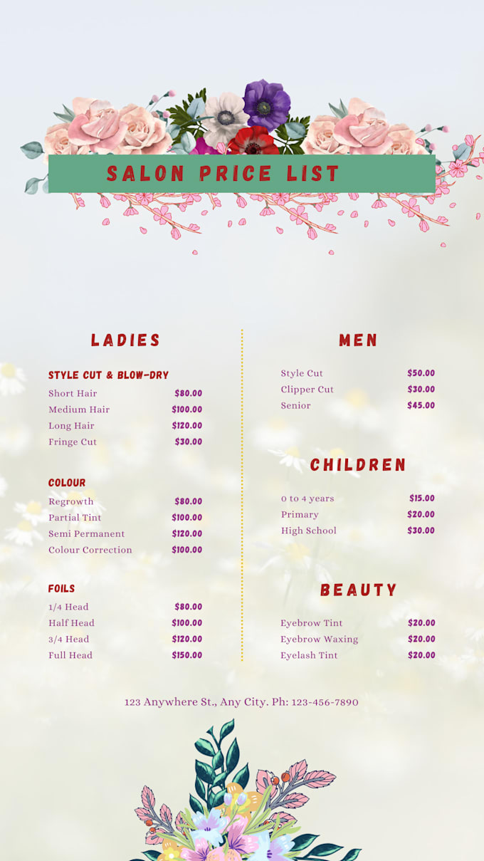 Design menu card, price list, digital menu in 24 hours by Bavita_meena ...
