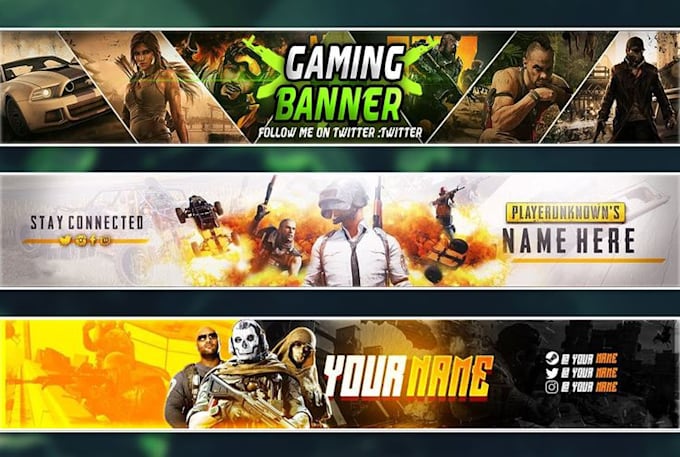 Design a professional unique youtube banner by Slahudiin | Fiverr