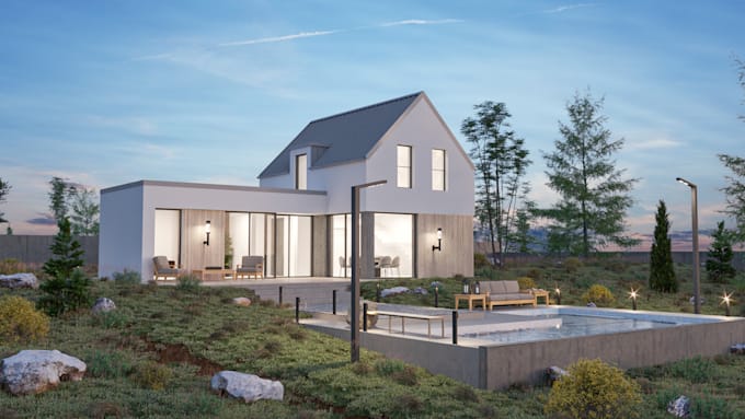 Create high quality exterior renderings by Ma_architects_ | Fiverr