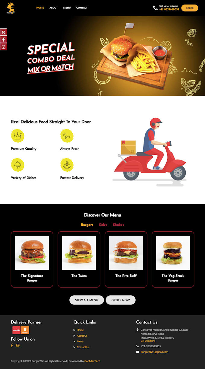 Design a landing page and html portfolio website by Daniyal_cdt | Fiverr