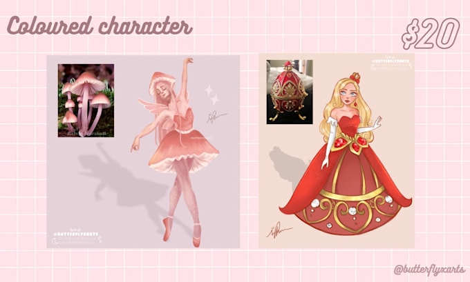 Design your character and create a character sheet by Nicktasticart ...