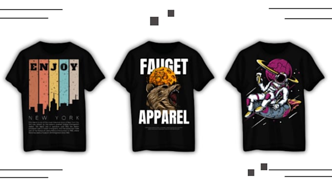 Unleash your style with bespoke t shirt designs by Allinoneservic | Fiverr