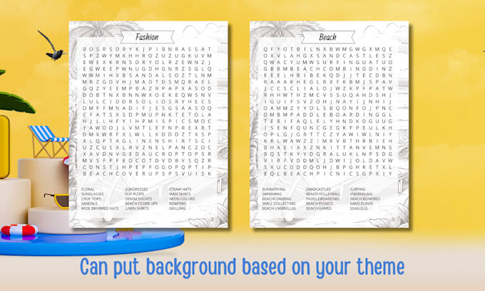 Create unique word search puzzle for your kdp interiors by ...