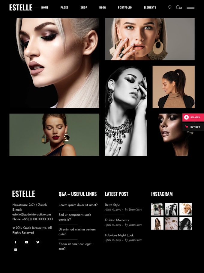 Modeling agency business website design by Abdulahadhosain | Fiverr