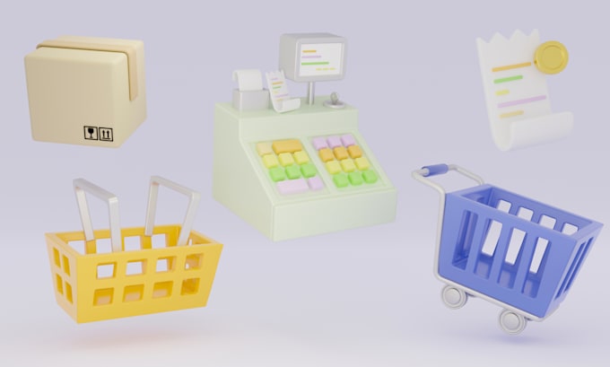 Create 3d icons for your website and social media by Cansuicen | Fiverr