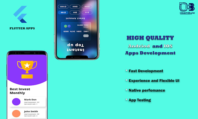 Be Your Flutter Developer And Build Andriod And Ios Flutter Apps By Osambyte Fiverr