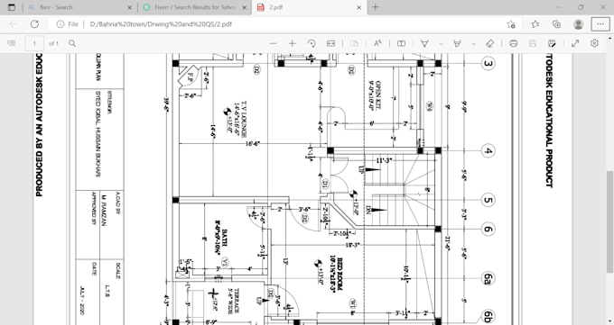 Design your floor plan with details in revit by Waqasch852 | Fiverr