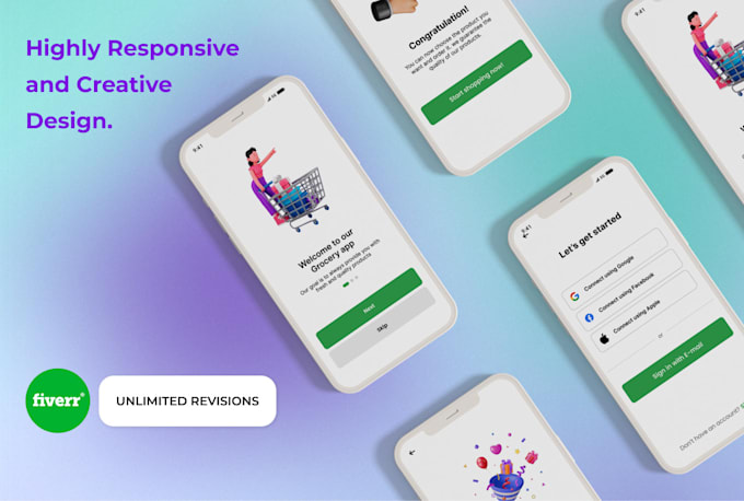 Ui ux design, website, dashboard, mobile app ui ux designing by Grapicsprofast | Fiverr