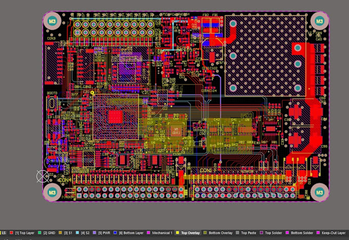 Circuit, schematic diagram, pcb layout, pcb design and board by ...