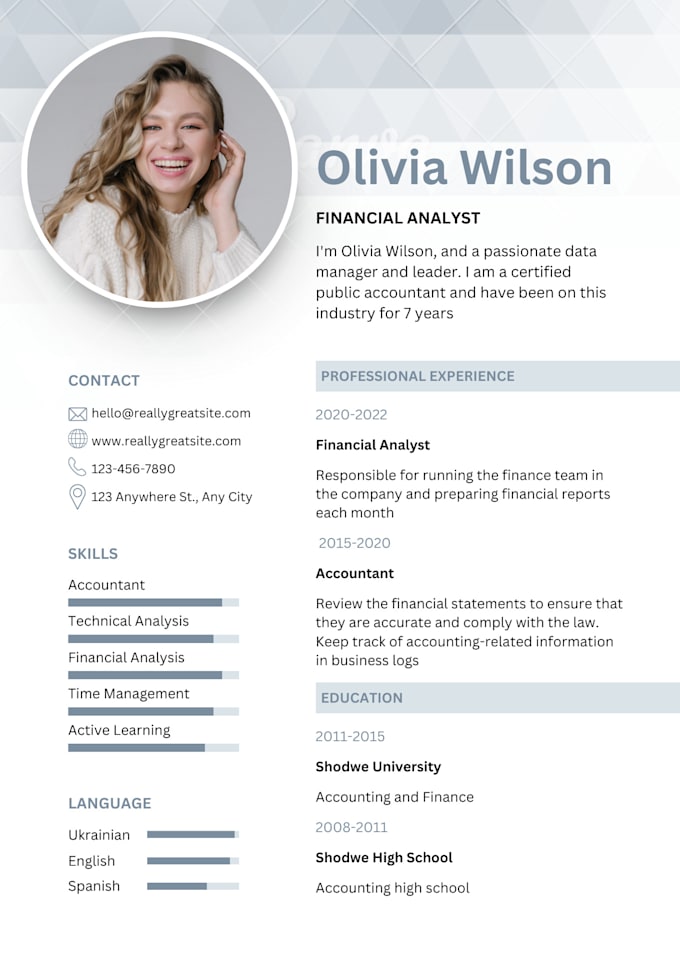 Offer professional cv for your future job by Ceyloncvdesigne | Fiverr