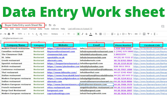 Do data entry projects using ms excel, powerpoint and word by Umi_khan9 | Fiverr