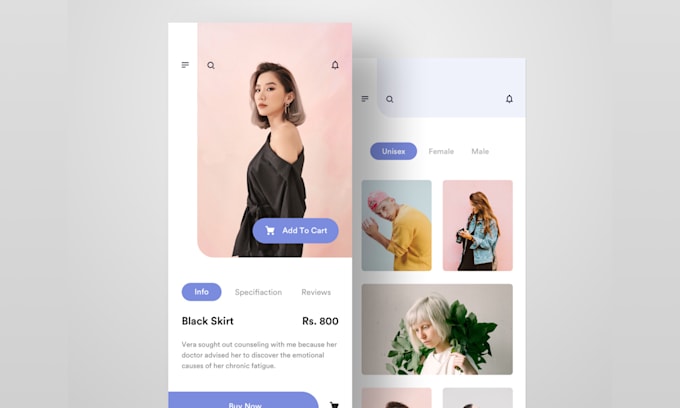Design a modern e commerce mobile app design in figma by Byondstudio ...