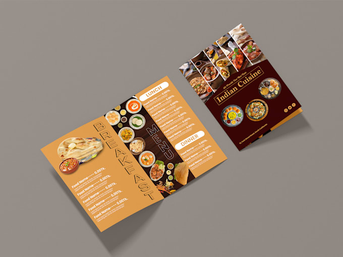 Design modern creative restaurant menu card by Afia_tasnim | Fiverr