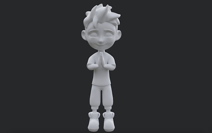 Design 3d cartoon character modeling, sculpting for 3d pring by Quraesh ...