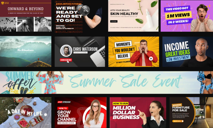 Design creative custom web headers, banners, and thumbnails by Dexigner ...