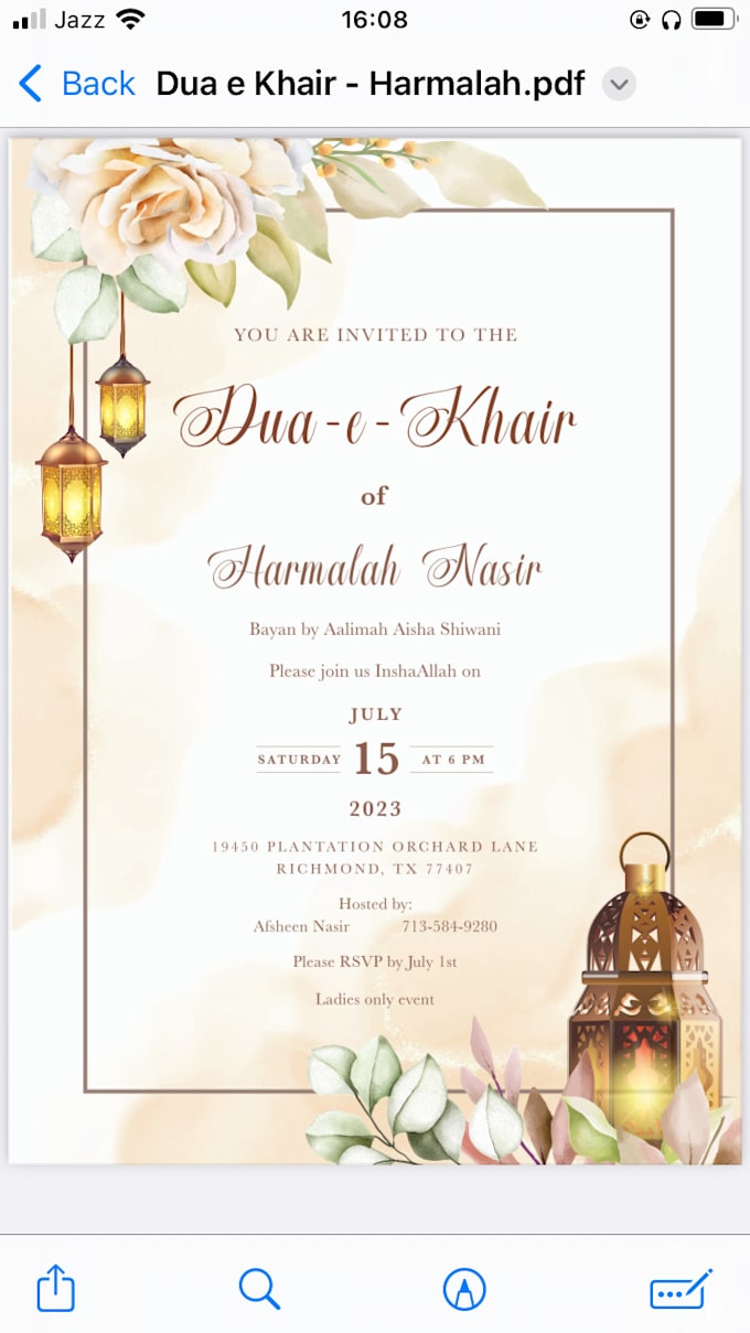 Create invitation cards that are beautiful and informative by Mamoon96 ...