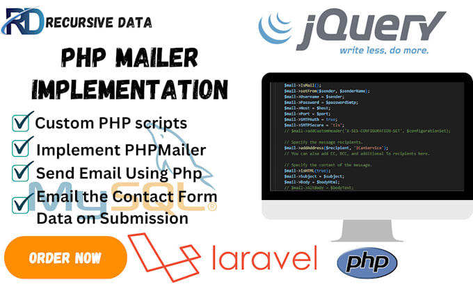 Create Core Php Scripts Custom Php With Mysql Jquery Html Css By Muhhammad Fiverr