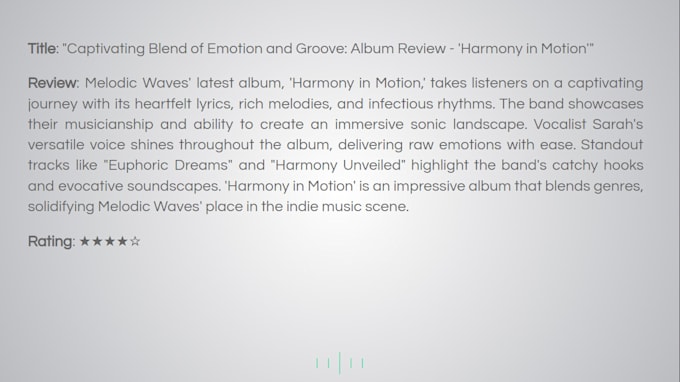 Review your music and give you a professional feedback and advice by ...