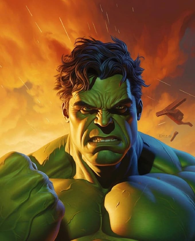 Draw unique comic book character, comic character, superhero character ...