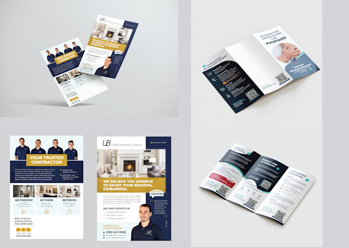 Design bifold, trifold, gatefold, brochure, flyer, poster, banner ...