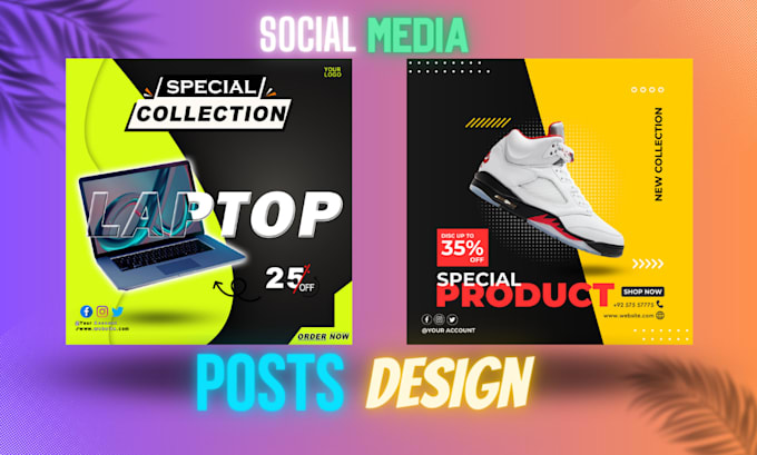 Design instagram and facebook flyer post social media post by ...