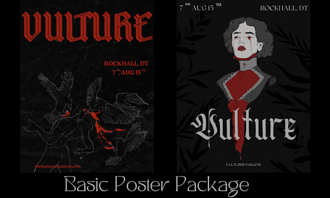 Design custom band posters by Poppyinks | Fiverr