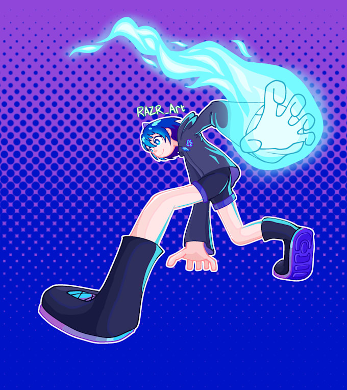 Draw simple anime style with cell shade by Radityazr | Fiverr