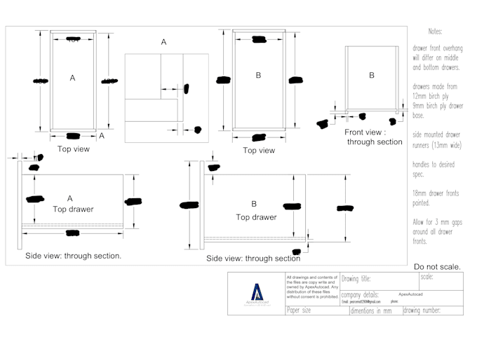 Produce high quality 2d cad drawings of your project by Apexautocad ...
