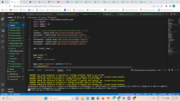 Create A Crud Rest Api For You In Python Using Flask By Kishan422003