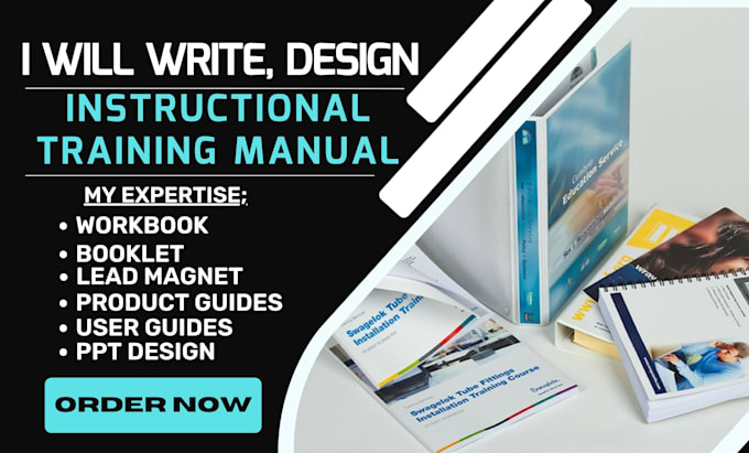 Design instruction training manual, and user guide, with powerpoint ...