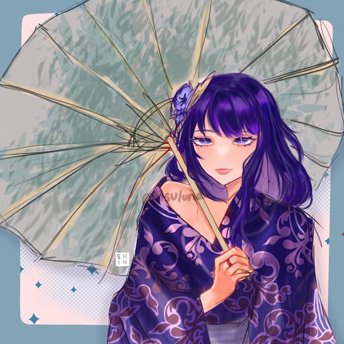 Draw rendered and sketch portraits or characters by Insuluna | Fiverr