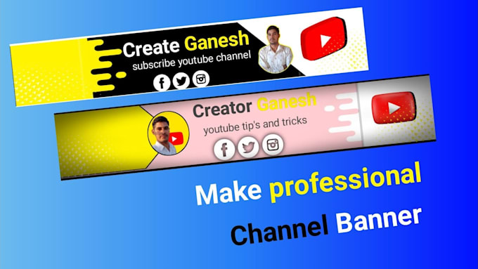 Create amazing youtube banner or logo design by Ruksarfaijee | Fiverr