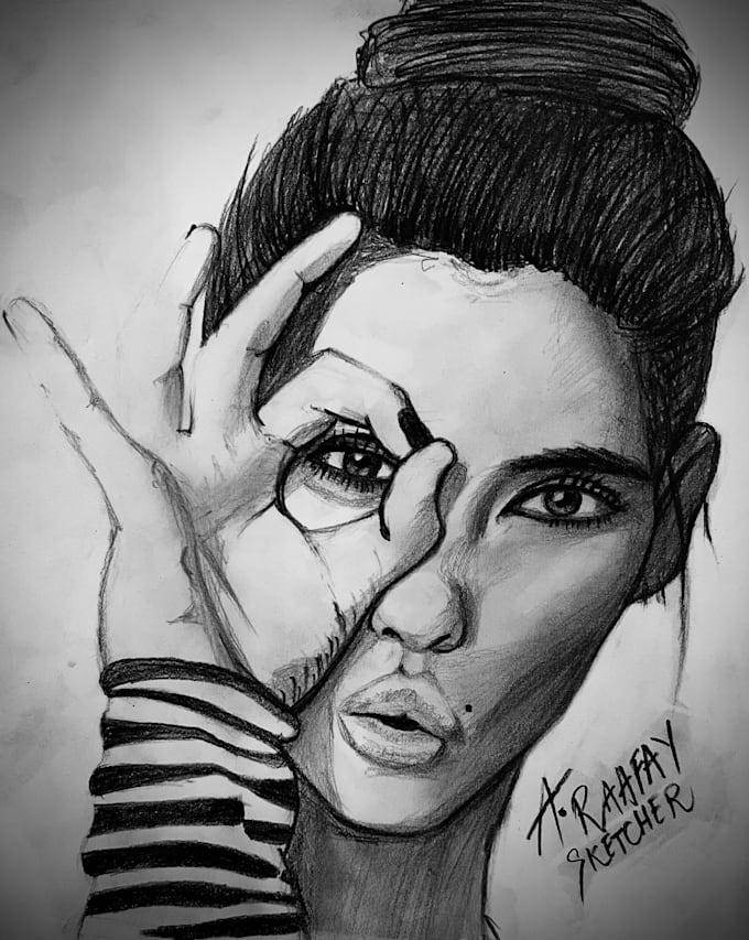 Capture lifelike portraits with exquisite pencil sketches by A_raafay ...