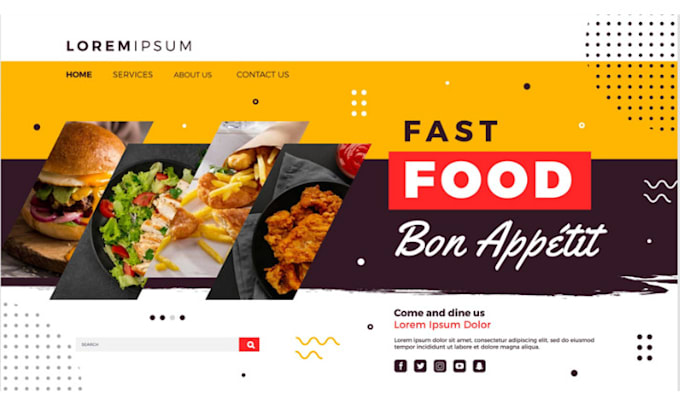 Design restaurant food menu, static tv screen menu board, flyer, banner ...