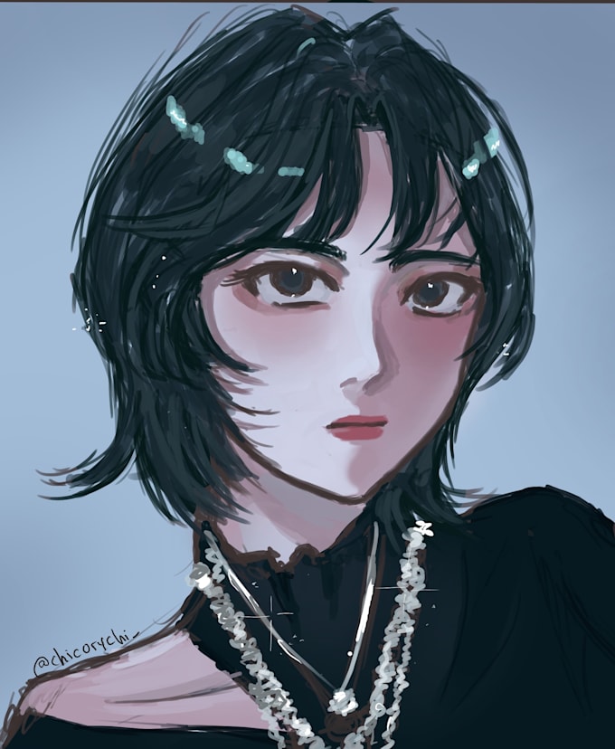 Draw cartoonized artwork based on my own artstyle by Chicorychi_ | Fiverr