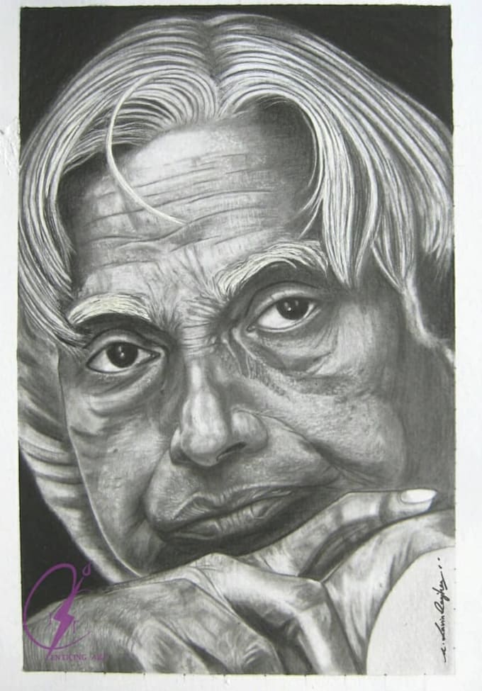 Create realistic pencil art , blood art by Kavinraajhan | Fiverr