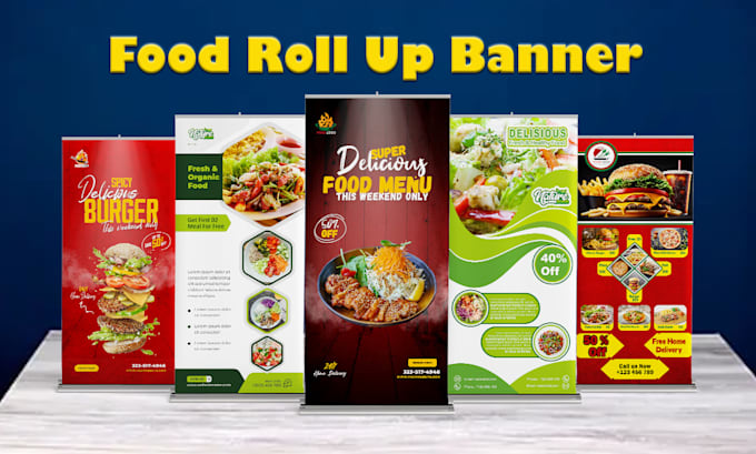 Design roll up banner, retractable banner and backdrop by Maryam ...