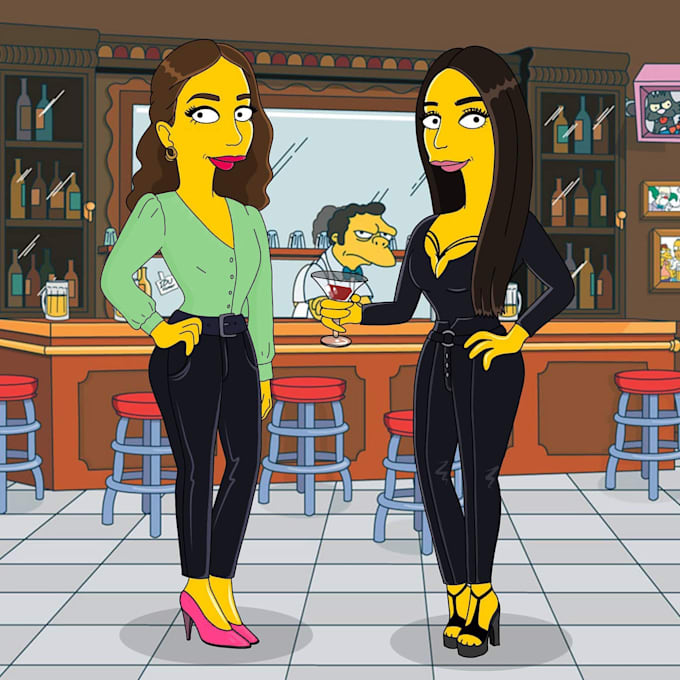Draw a caricature portrait in simpsons style by Tom_caricatures | Fiverr