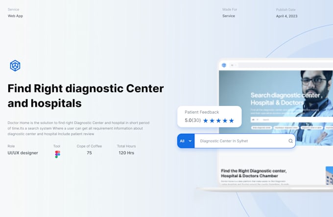 Do hospital and medical website design with figma free prototype by ...