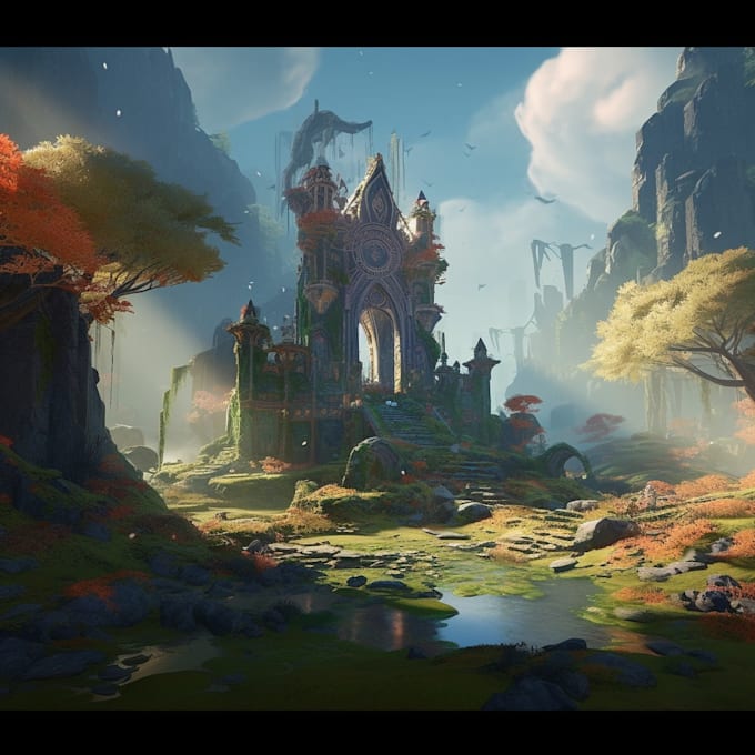 Make fantasy environment concept art , landscape and etc by Achernardcv ...