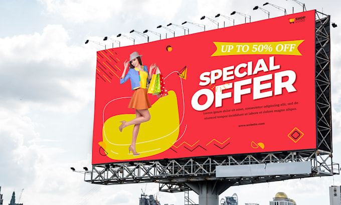 Design a billboard, yard sign, signage, signboard for your business by ...