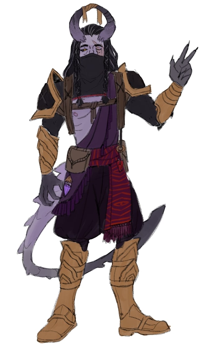 Draw your tabletop character design by Pilotdoodles | Fiverr