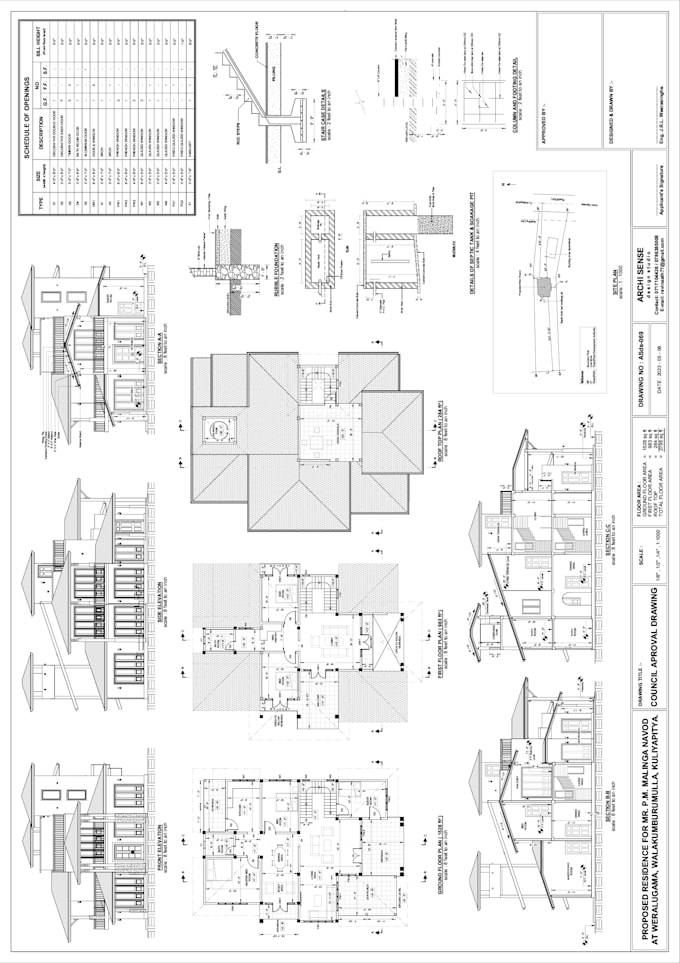 Draw 2d floor plans with a high level of detail using revit by Ravinda ...