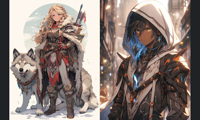 Draw you a portrait, concept art, anime art, oc for you by Konradartist ...