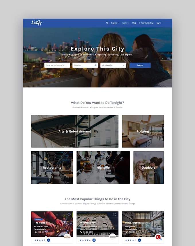 Develop business directory website using wordpress themes by Manan ...