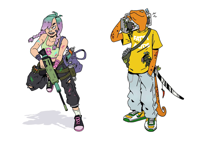 Draw you, a friend or any character in a cool cartoon style by Almoid ...