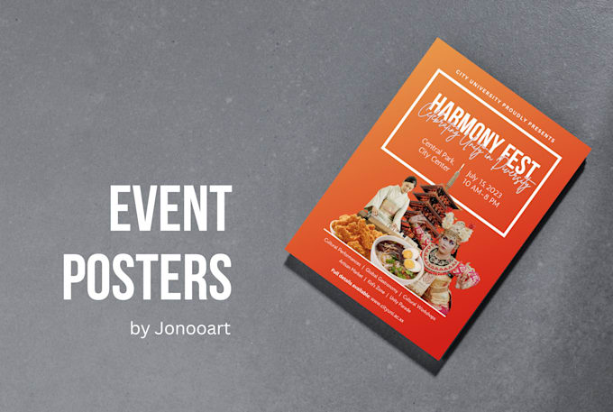 Design poster, flyer, and instagram post by Jonooart | Fiverr