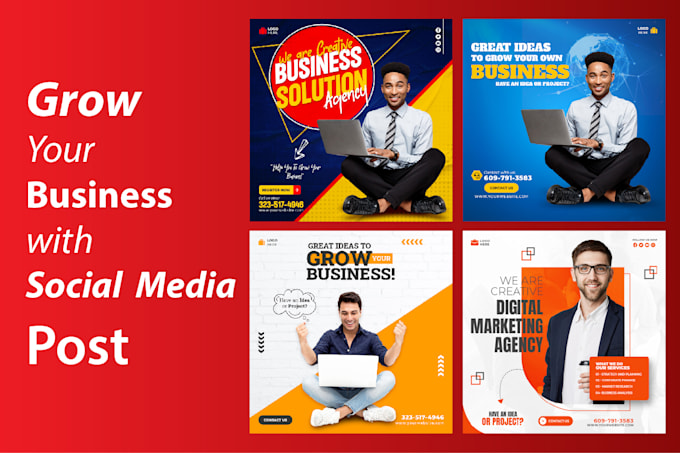 Brand social media design for your growing business by Sujon10khan | Fiverr